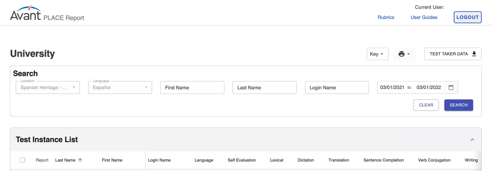 Spanish Heritage Language (SHL) Test Reporting Guide | Avant Assessment